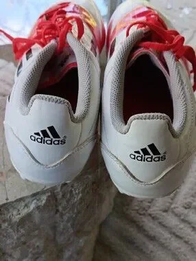 adidas | Shoes | Adidas F Trx Fg White And Red Soccer Cleats With Black ...